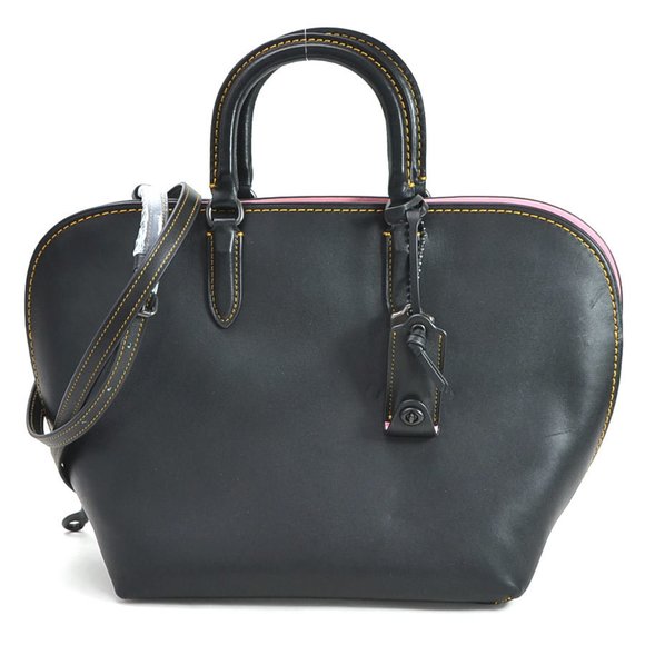 Coach | Bags | Coach Handbag Shoulder Bag 2way Black Leather Ladies ...